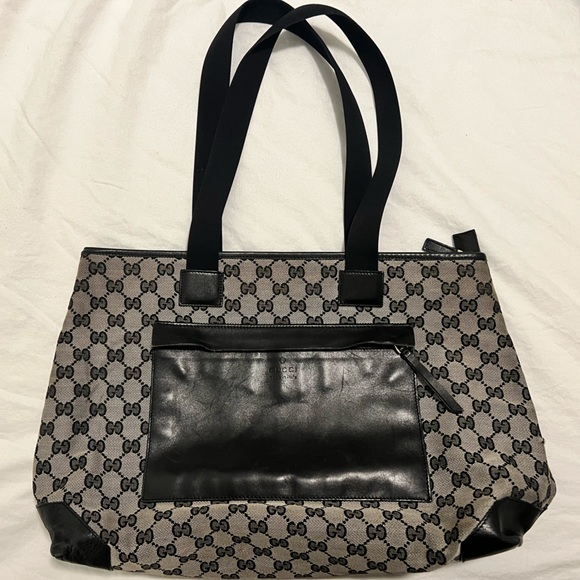 Gucci | Bags | Authentic Gucci Cloth Handbag Shoulder Bag | Poshmark
